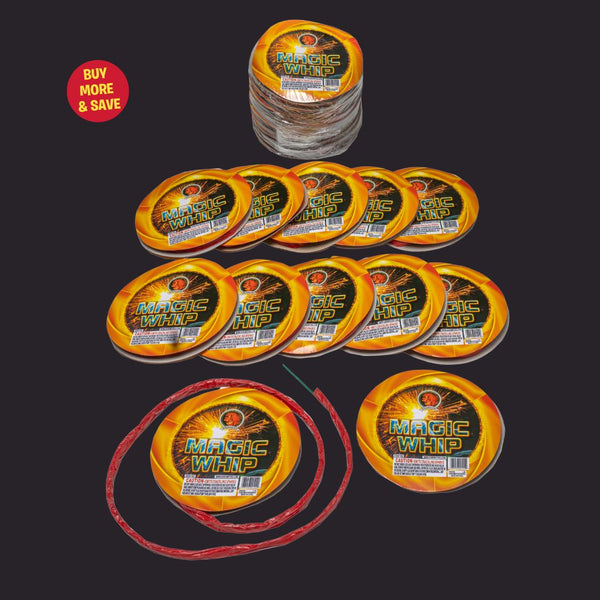 Magic Cracker Whip, 12 pc - Firecracker