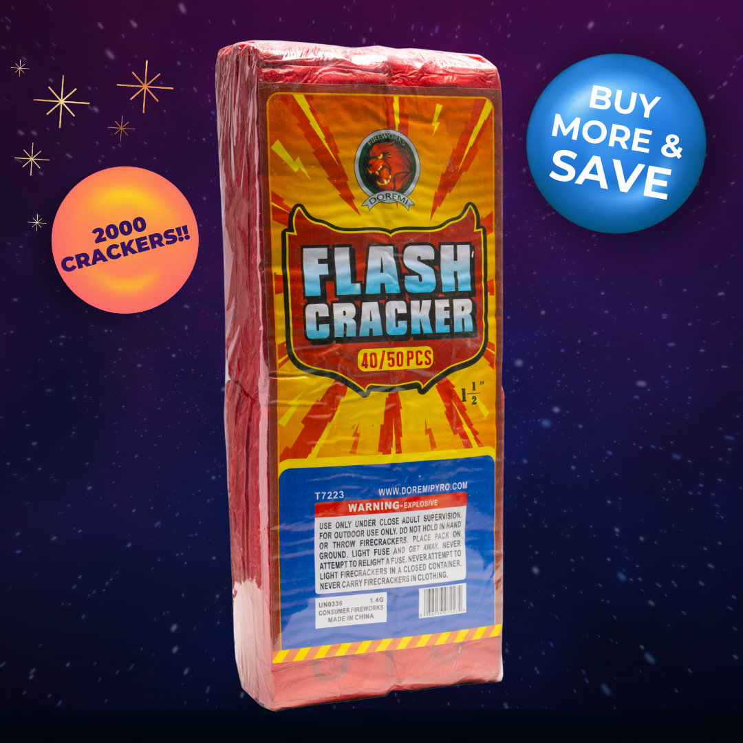 Flashcrackers, 40 Strips, 50 crackers - Firecracker