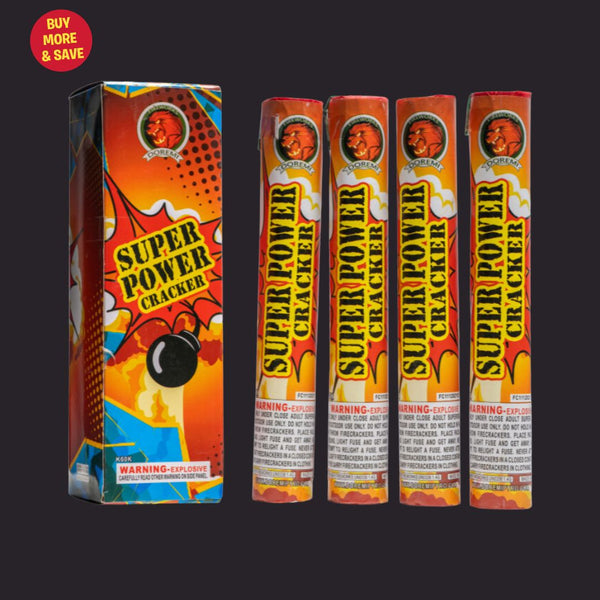 Super Power Cracker, 4 pc - Firecracker